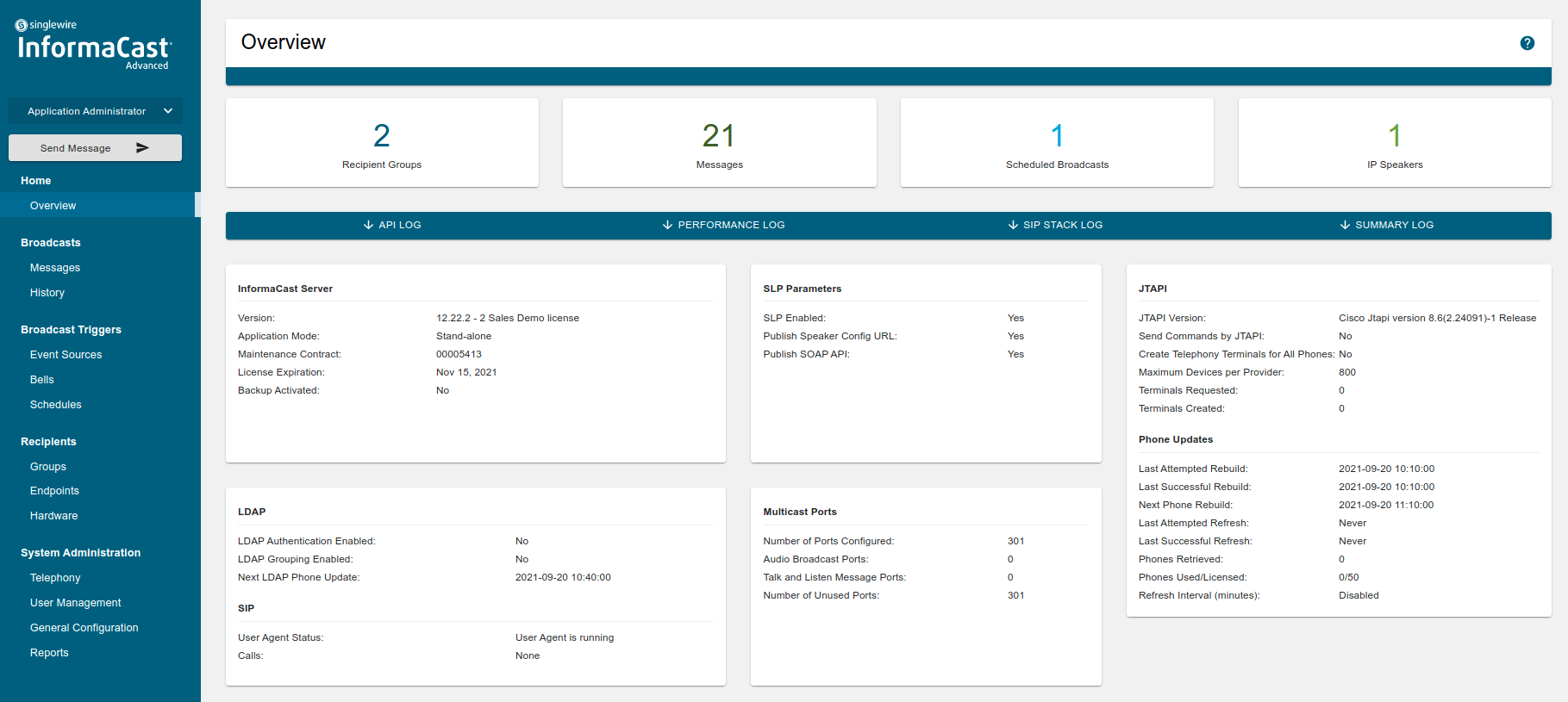 IP Audio Client user manual - Standard mode