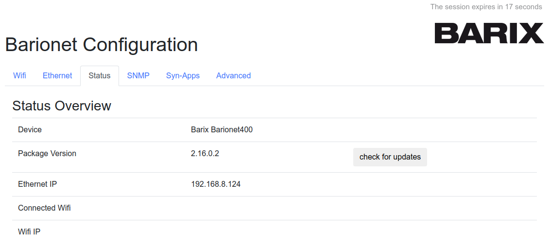 Barionet 400 - Quick Install Guide