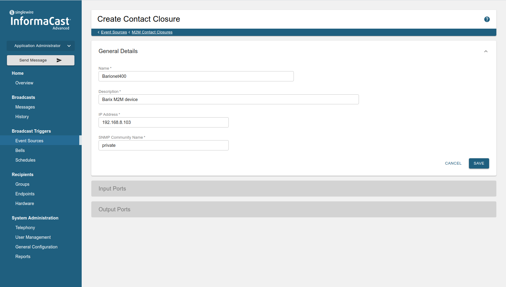 How to trigger InformaCast notifications on the IP Former using a ...